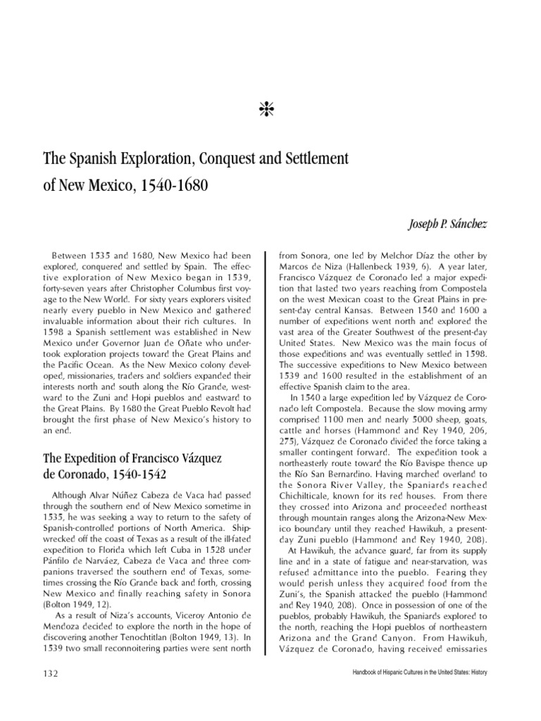 The Spanish Exploration, Conquest | PDF