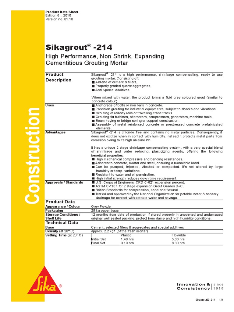 Sika Grout 214 | Kilogram | Concrete