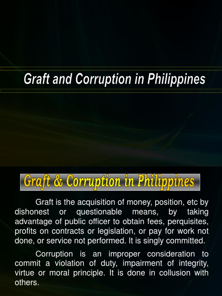 Graft and Corruption in The Philippines | PDF