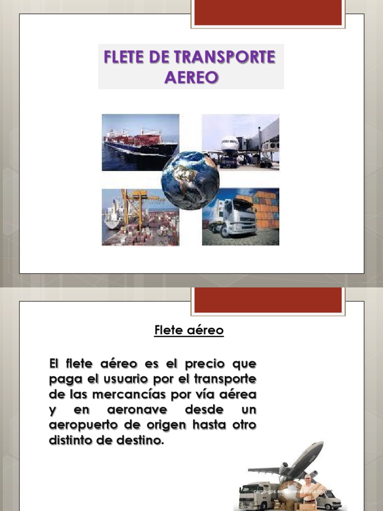 Cálculo y Tipos de Flete Aéreo | PDF | Aeropuerto | Transporte