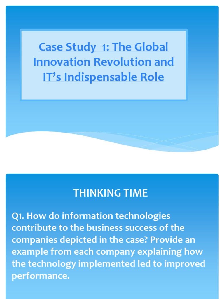 IT's Role in Business Success Case Study | PDF | Business