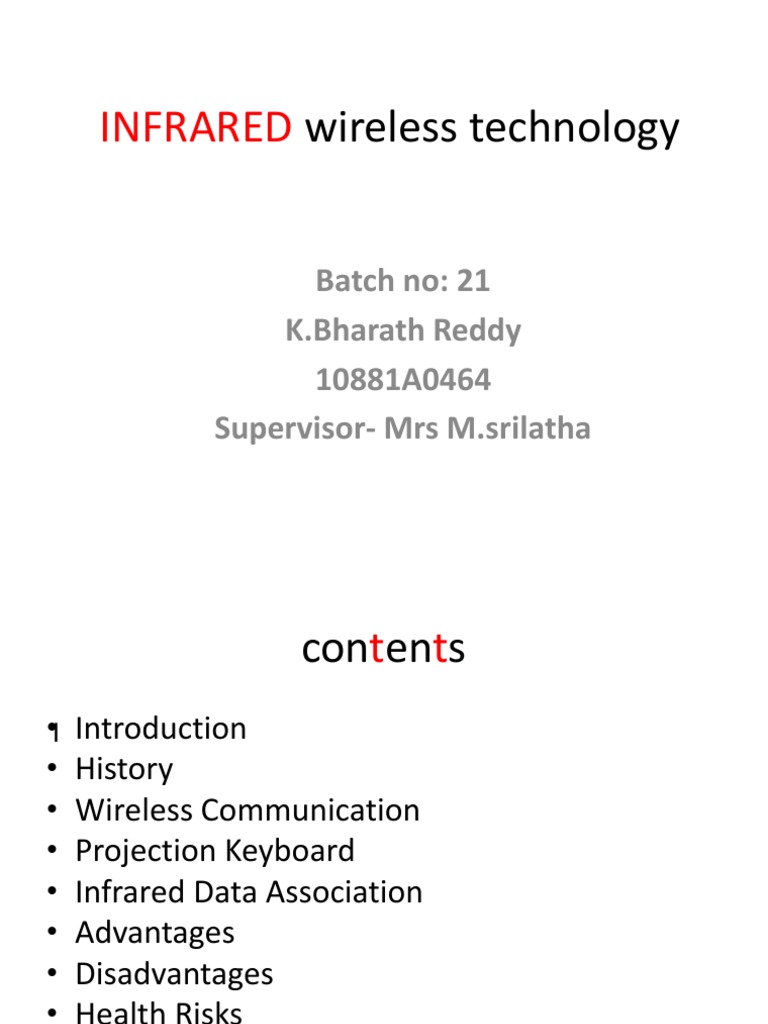 Wireless Infrared Communication | PDF | Wireless | Infrared