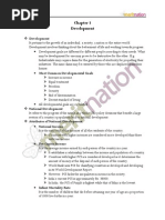 Mind Map Class 10 Eco Cbse | PDF | Income | Infant Mortality