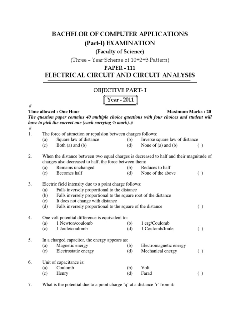 Electrical Circuit and Circuit Analysis | PDF | Capacitor | Series And ...
