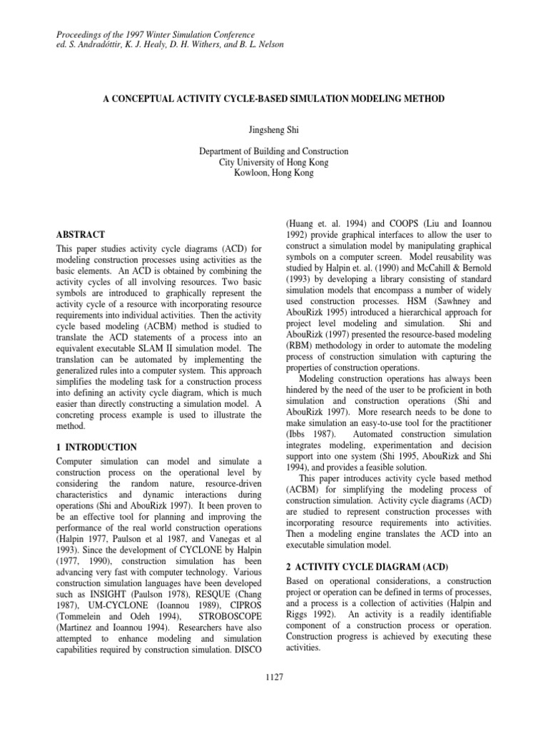 Activity Based Simulation | PDF | Simulation | Experiment