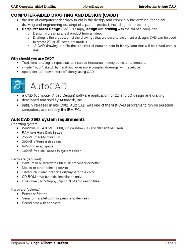 An In-Depth Look at the AutoCAD Interface and Coordinate Systems | PDF ...