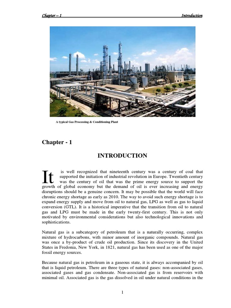 Chapter 1 | PDF | Natural Gas Processing | Natural Gas