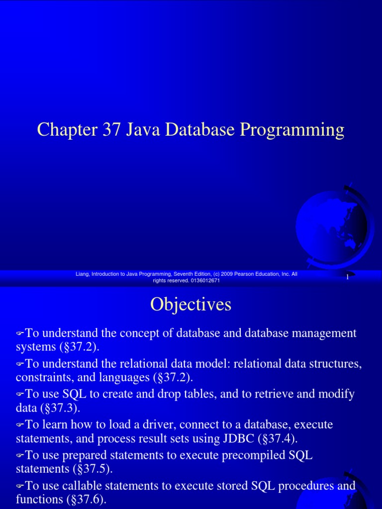 Chapter 37 Java Database Programming | PDF | Relational Database ...