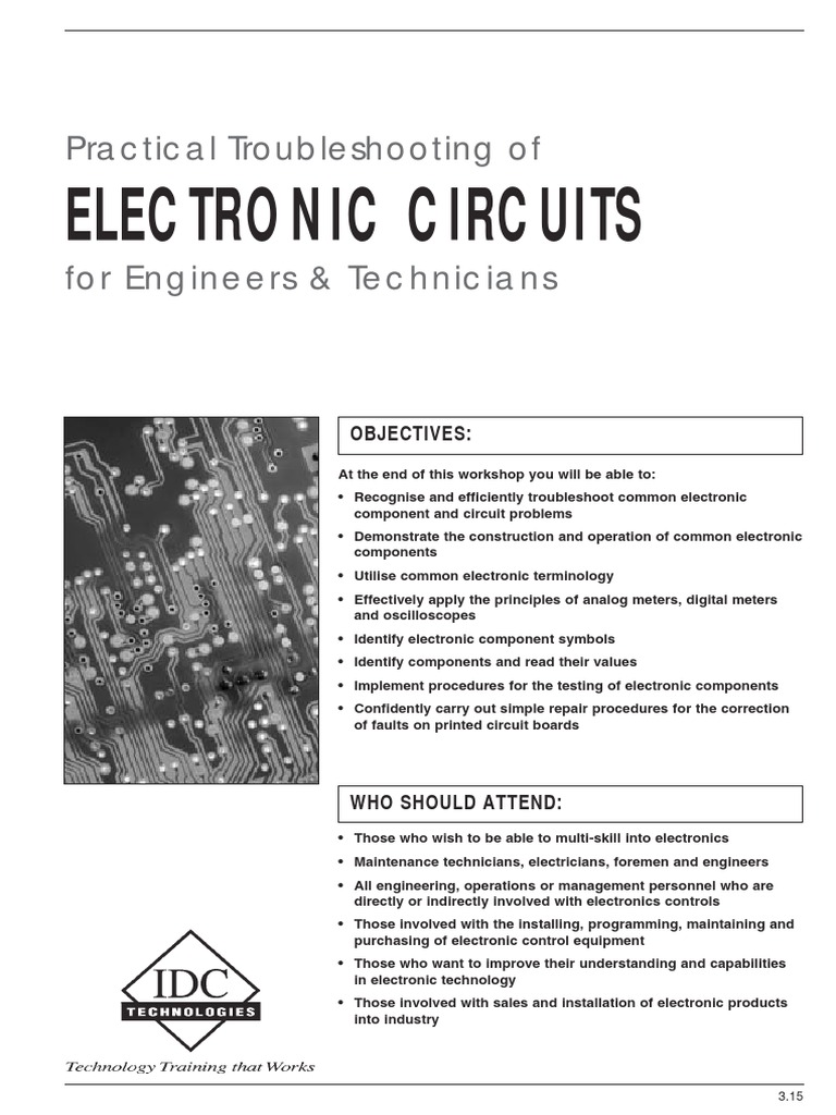 Practical Electronic Troubleshooting Workshop | PDF | Amplifier ...