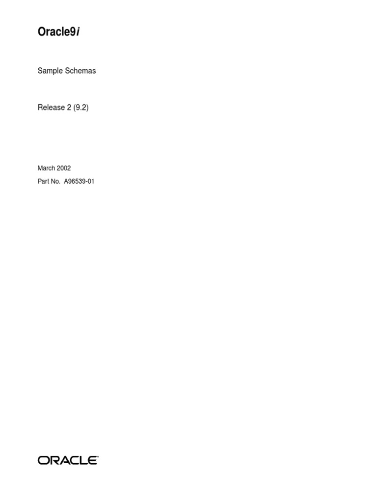 Sample Schemas | PDF | Oracle Database | Conceptual Model