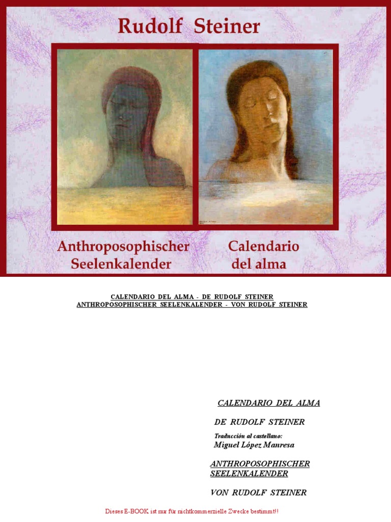 RUDOLF STEINER - ANTHROPOSOPHISCHER SEELENKALENDER - Span.-Deutsch PDF ...