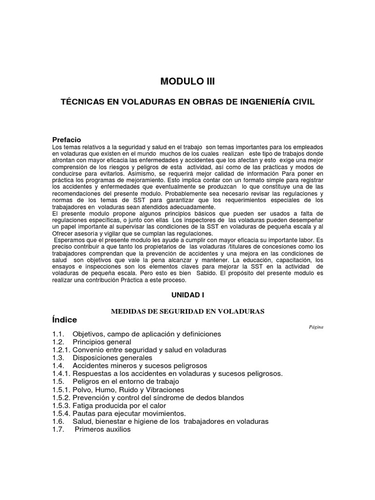 Explosivos III | PDF | Primeros auxilios | Factores humanos y ergonomía