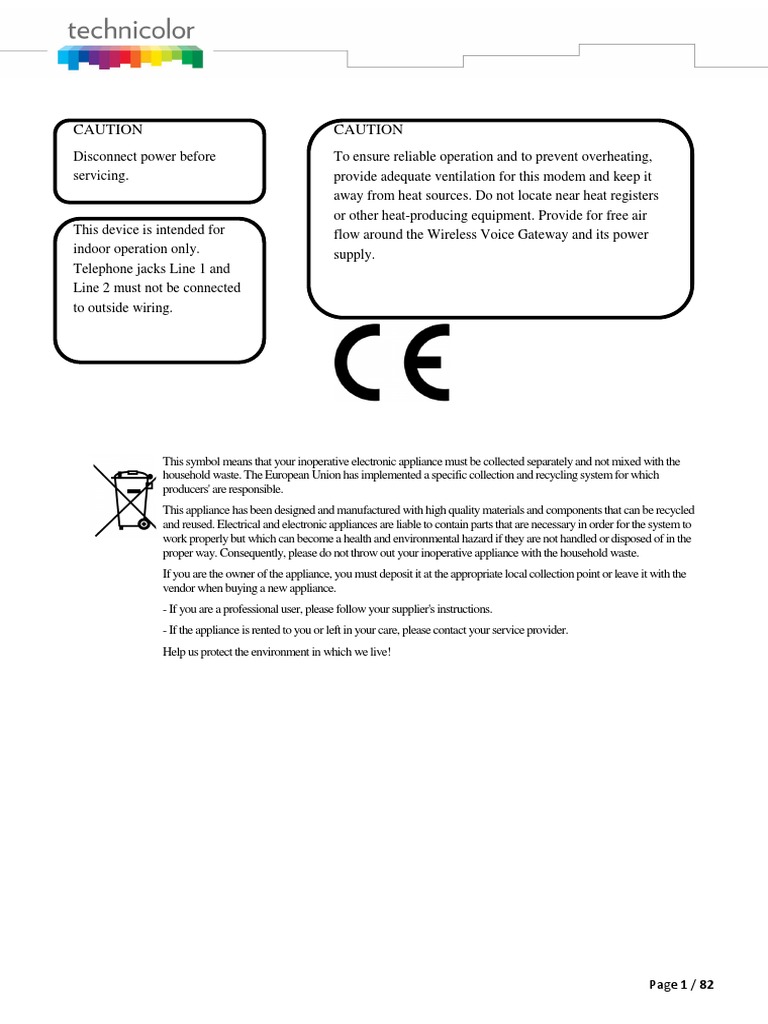 Technicolor TC 7200 UserManual en | PDF | Port (Computer Networking ...