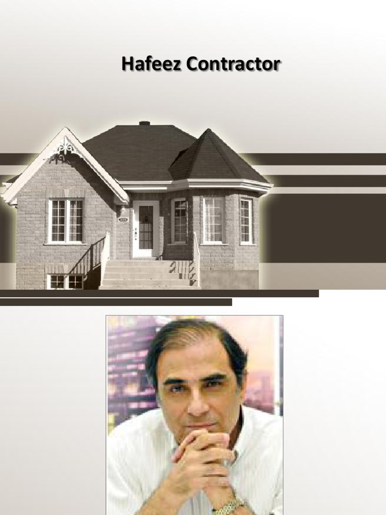 Hafeez Contractor: Architect Biography | PDF | Career & Growth | Travel