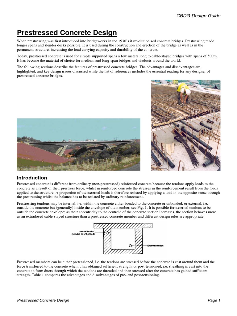 Prestressed Concrete Design Guide | PDF | Prestressed Concrete | Solid ...