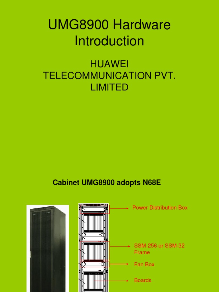 Huawei MGW UMG8900 Hardware Introduction | PDF | Ethernet | Media ...