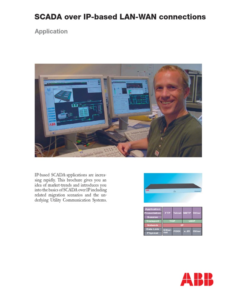 Scada Over Ip Based Lan Wan Connections Pdf Scada Computer Network