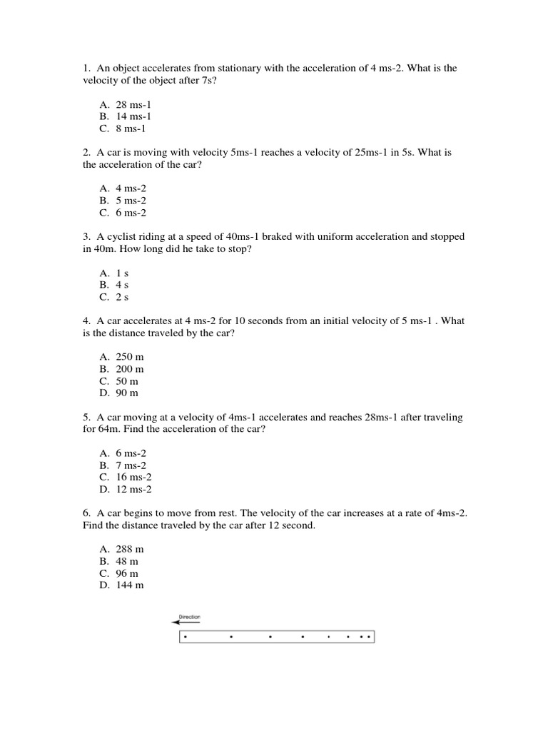 Linear Motion | PDF