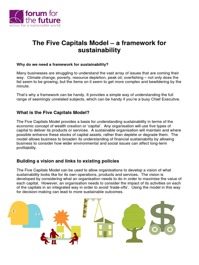 Five Capitals Model | PDF