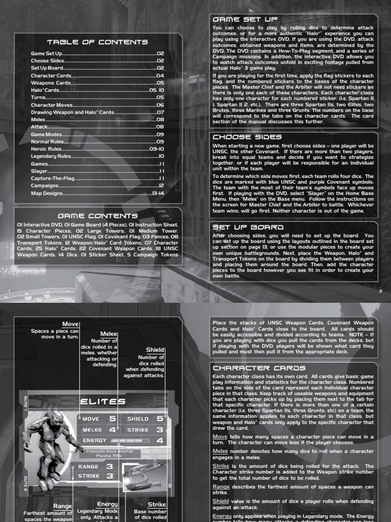 Halo Interactive Strategy Game Instruction Book | PDF | Factions Of ...