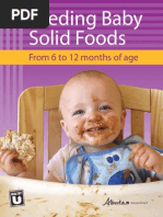 Baby Food Charts | PDF | Breastfeeding | Infants