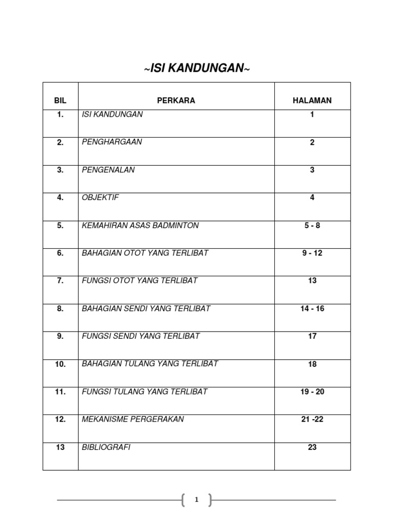 Badminton Servis Tinggi | PDF