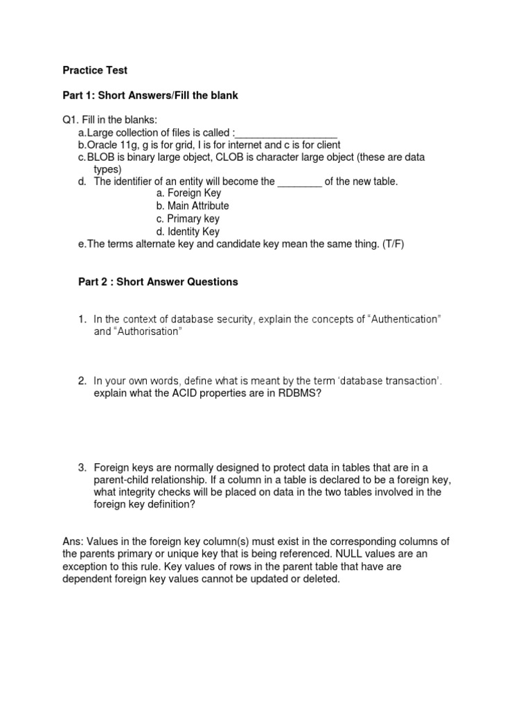 Practice Test Final | PDF | Software Design | Information Science