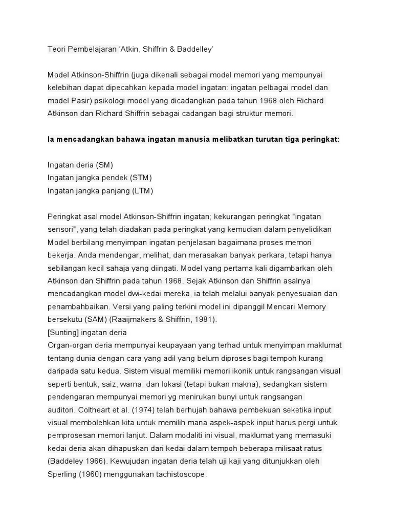 Model Atkinson | PDF