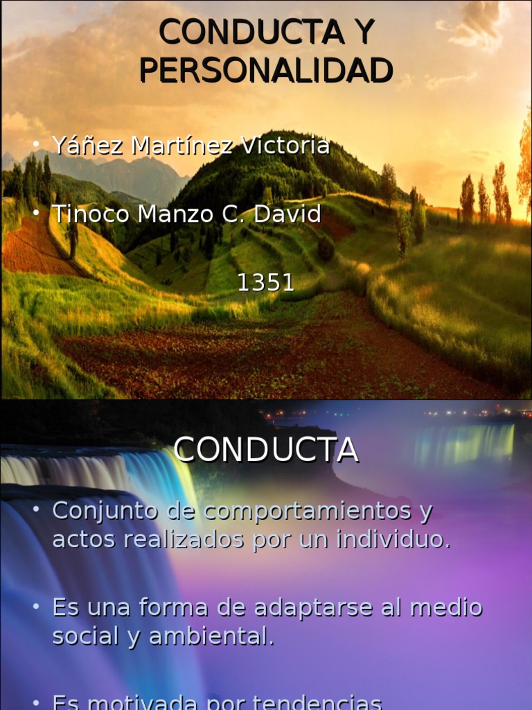 Conducta y Personalidad | PDF | Comportamiento | Carné de identidad