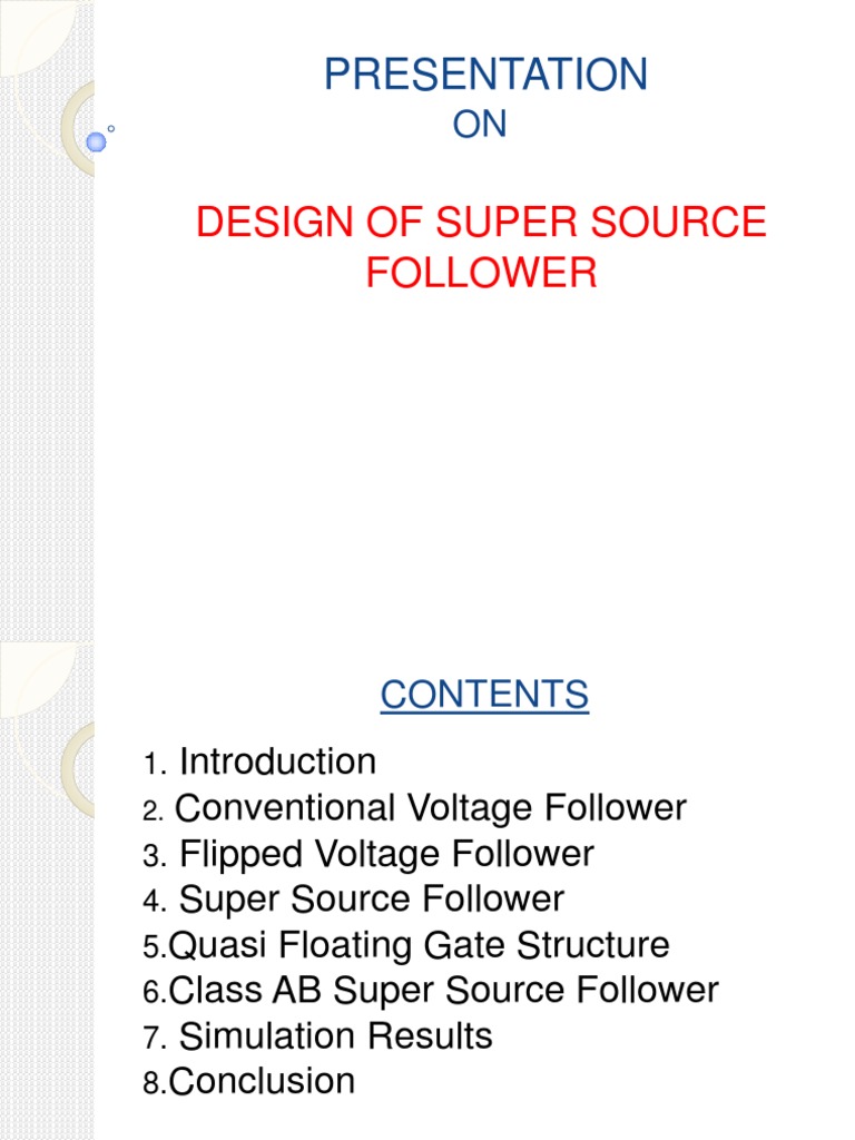 Super Source Follower | PDF | Amplifier | Field Effect Transistor