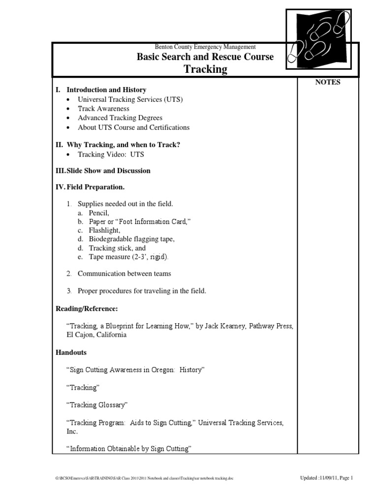 Basic Search and Rescue Course-Tracking | PDF | Shoe | Walking