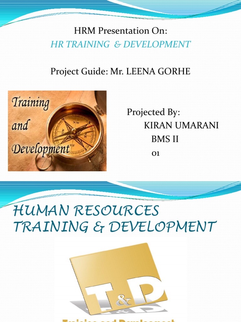 HR Training & Development Overview | PDF | Resource | Employment