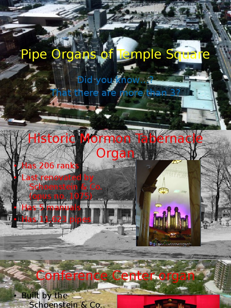 Pipe Organs of Temple Square | PDF