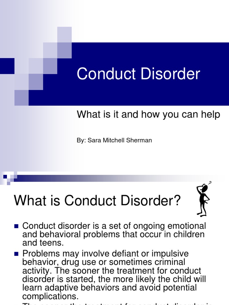 Conduct Disorder Presentation | Substance Abuse | Psychiatric Diagnosis