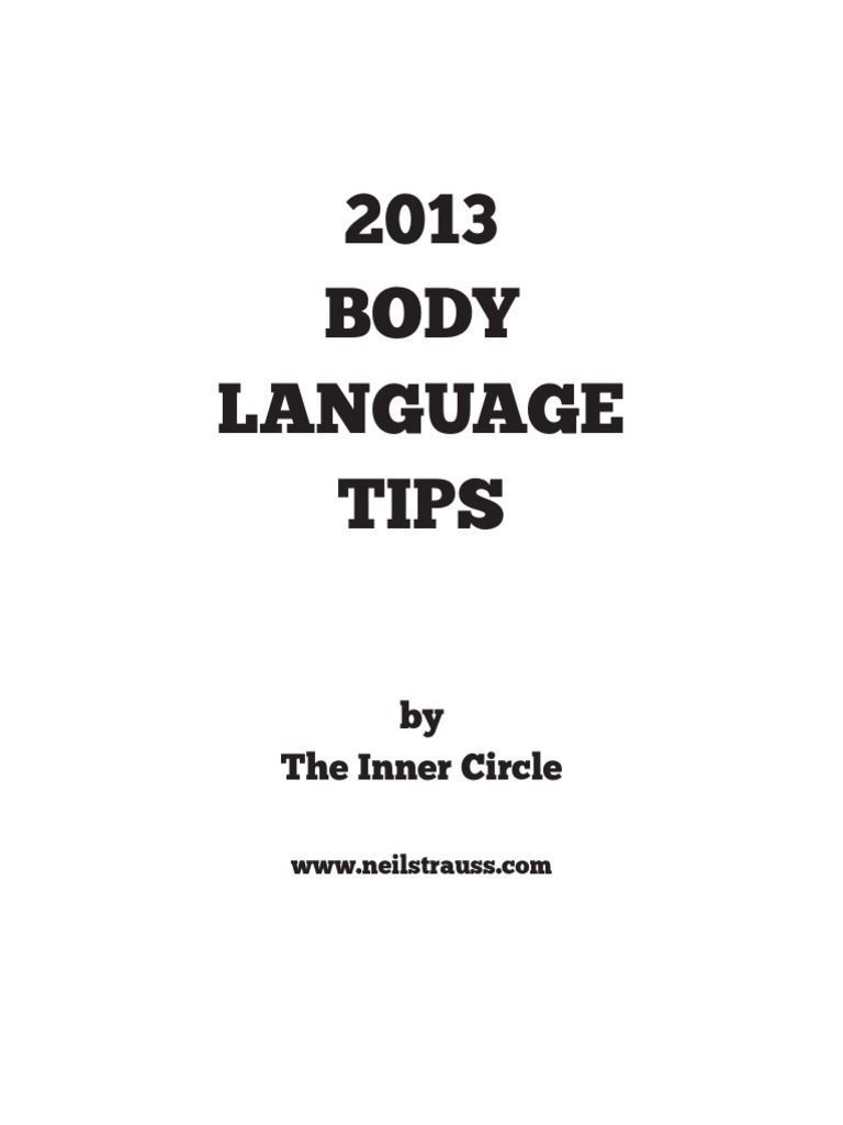 Body Language Pdf Body Language Languages