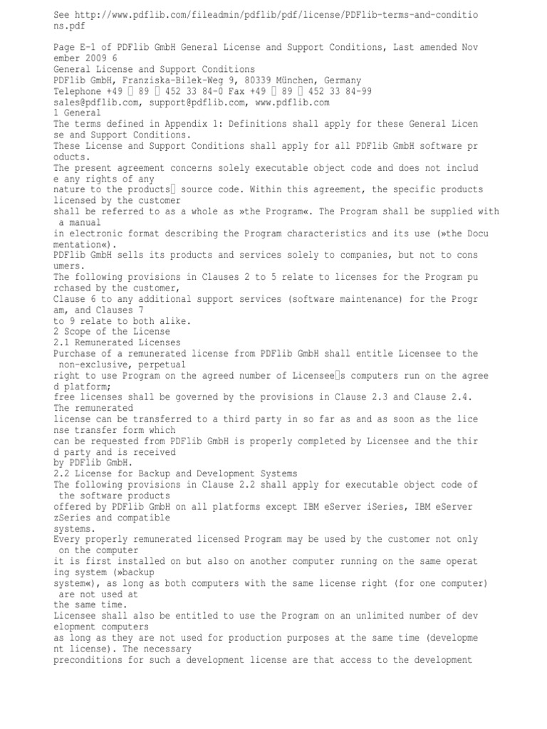 License | PDF | Operating System | License