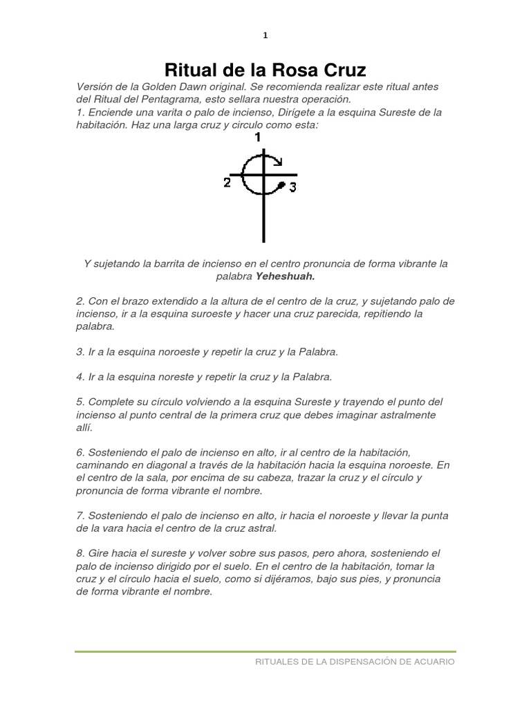 Ritual de La Rosa Cruz | PDF | Rituales