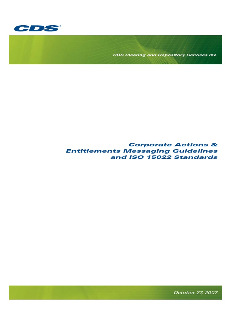 Corp +Actions+and+Entitlements+Messaging+Guidelines+ISO15022+Standars ...