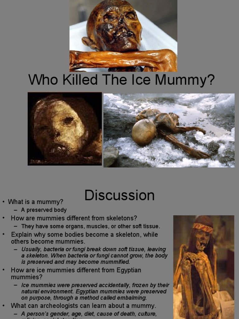 Who Killed The Ice Mummy Project | PDF | Mummy | Archaeology