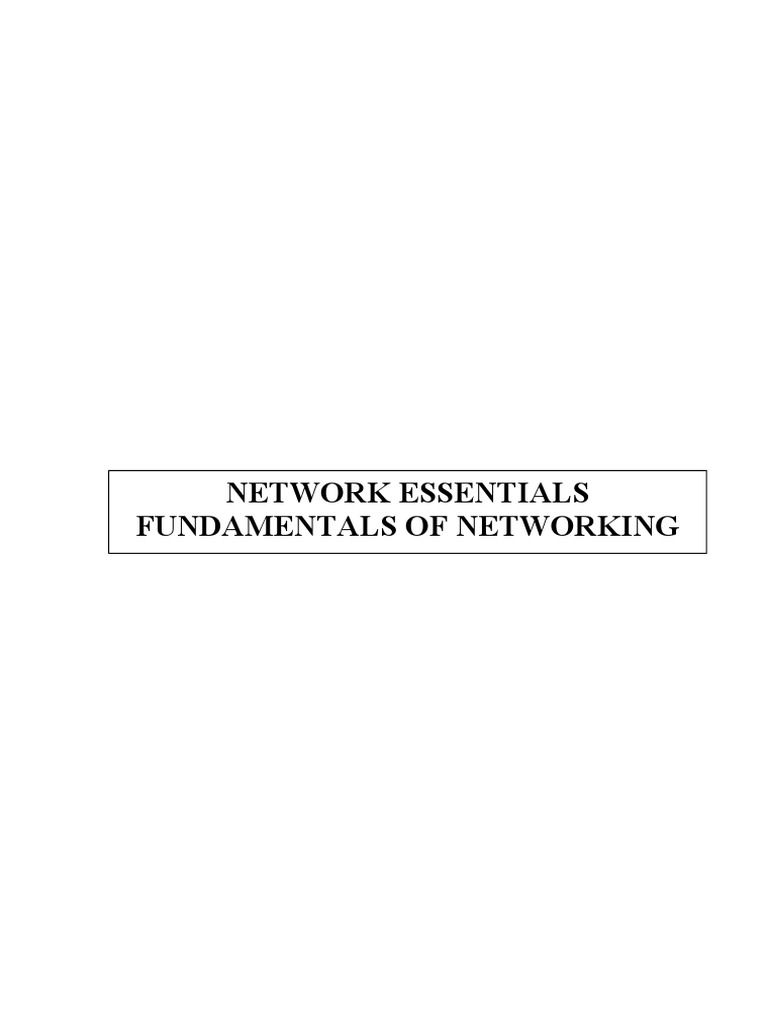 Networking Essentials | PDF | Gateway (Telecommunications) | Computer Network