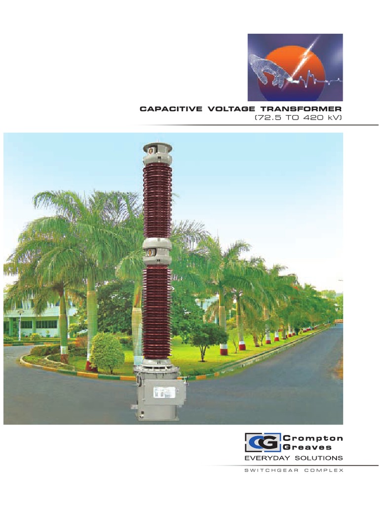 72.5 420kV CVT Crompton Greaves | PDF | Capacitor | Insulator (Electricity)