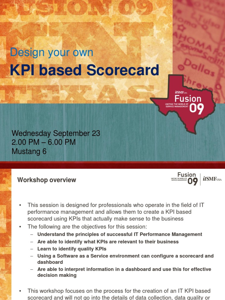 Design Your Own KPI Based Scorecard | Download Free PDF | Performance ...
