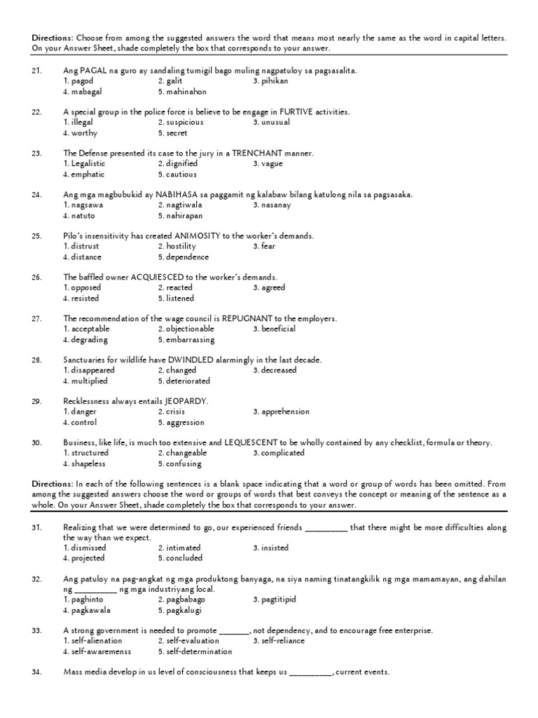 Civil Service Reviewer | PDF