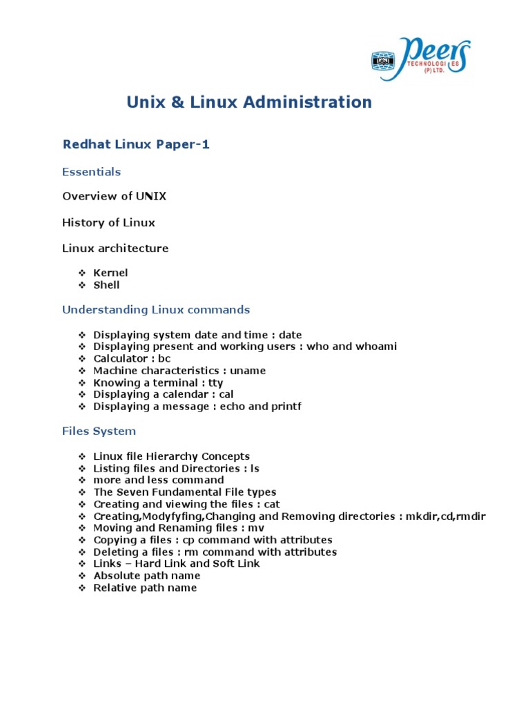 Unix & Linux Admin | PDF | File System | Booting