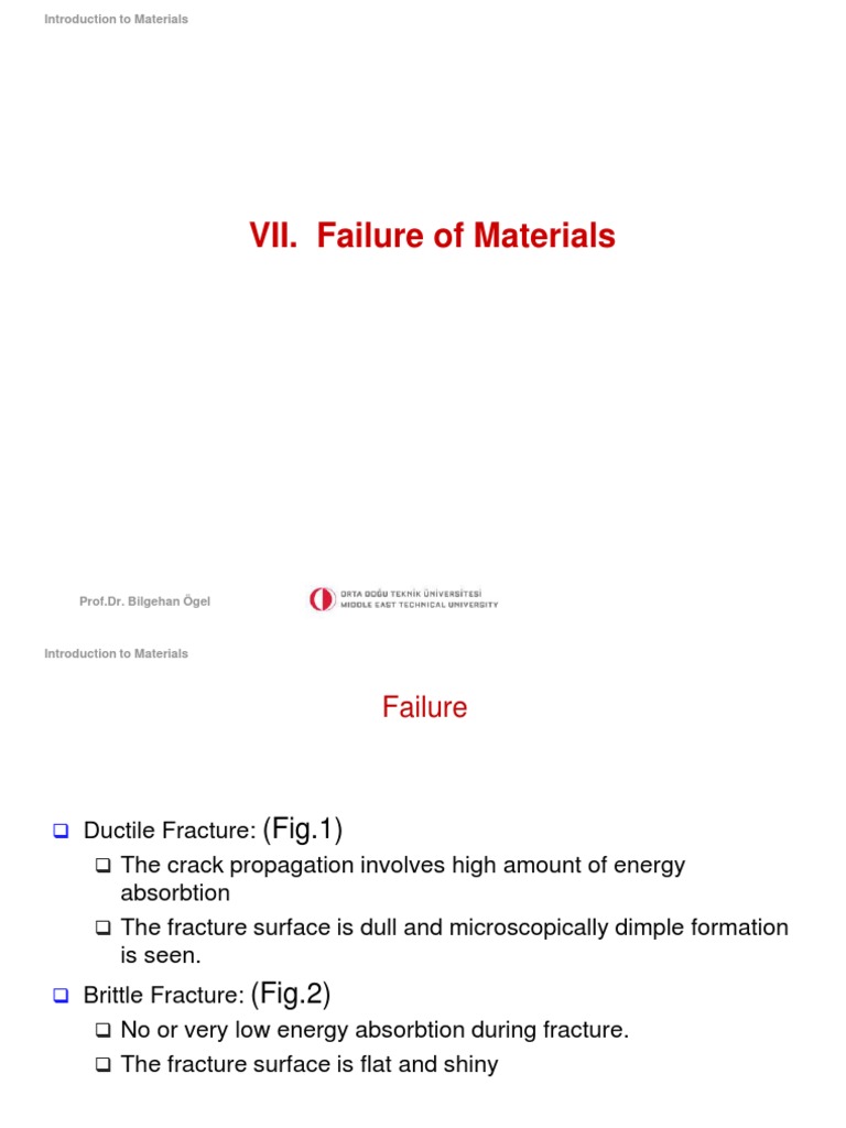 227 7 Failure in Materials | PDF | Fracture | Creep (Deformation)
