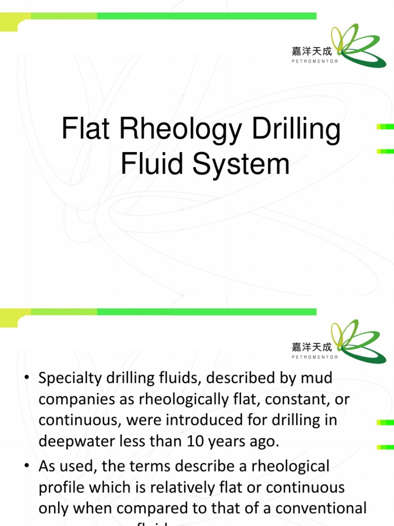 25-Flat Rheology Drilling Fluid System | PDF