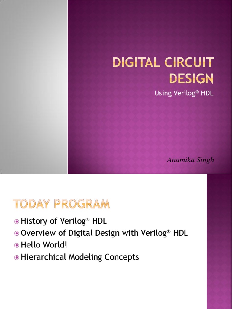 Verilog | PDF | Hardware Description Language | Logic Synthesis