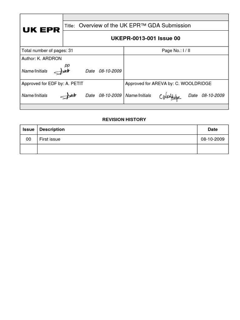 Overview of The UK EPR | PDF | Nuclear Fuel | Nuclear Reactor