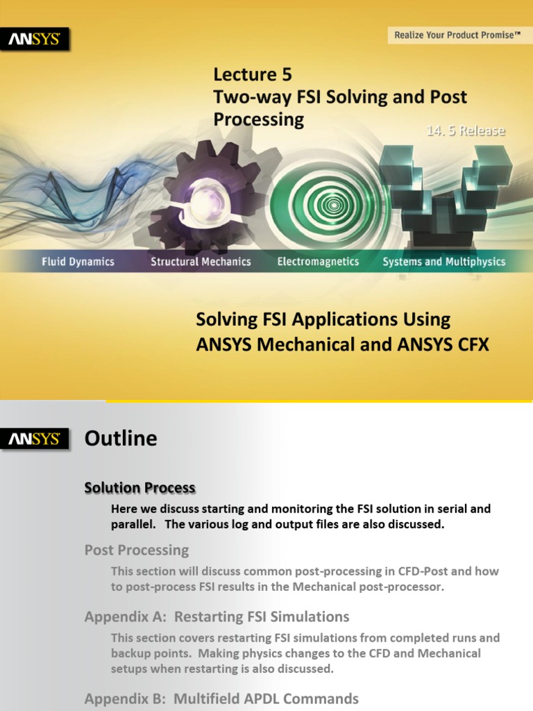 CFX-FSI 14.5 Lect-05 Two Way Solving Post | PDF | Multi Core Processor ...