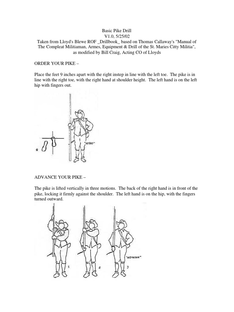 Basic Pike Drill | PDF | Hand | Foot